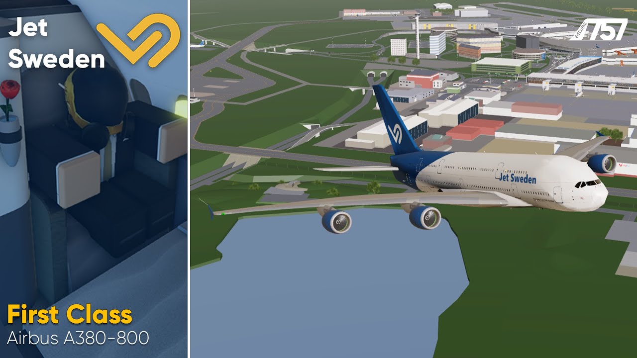 ROBLOX | Jet Sweden | First Class | Airbus A380-800 - YouTube