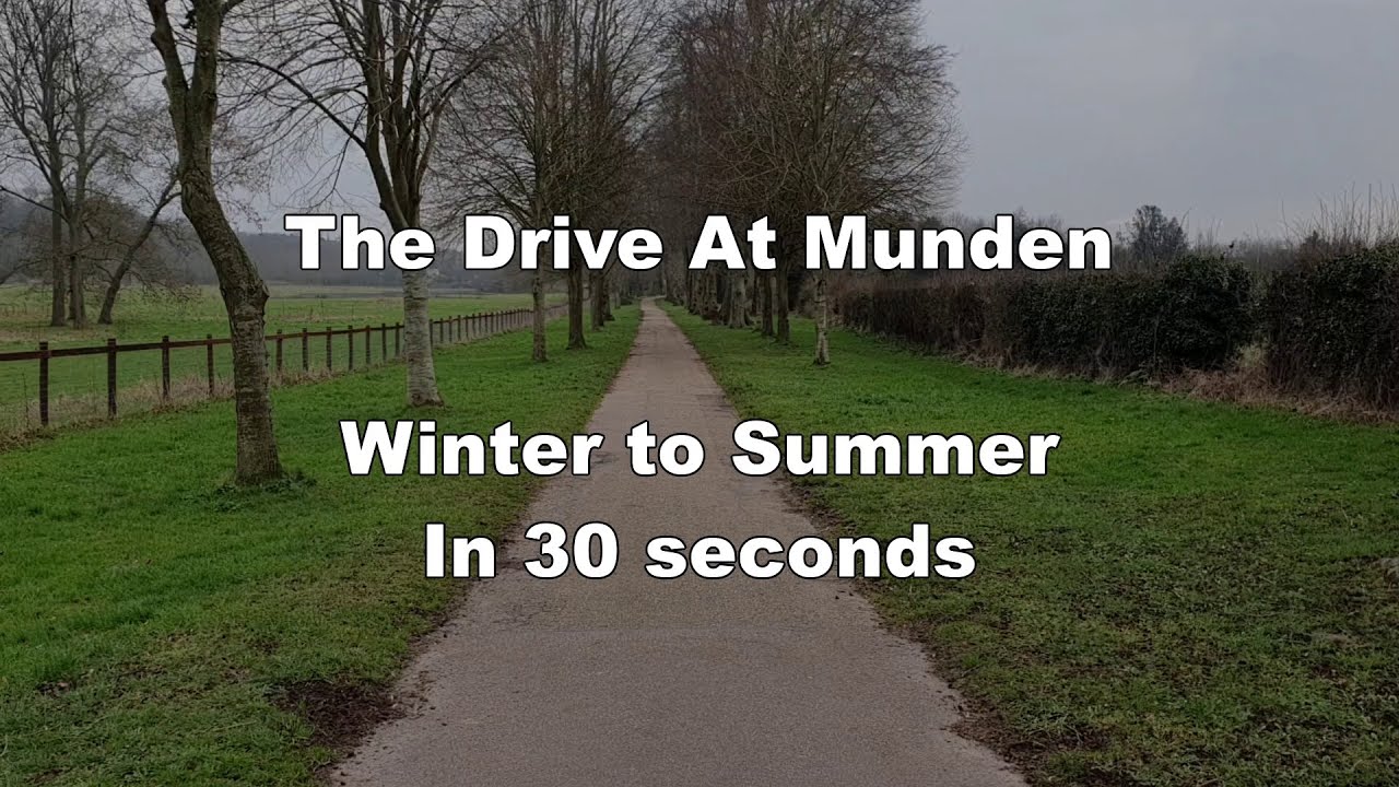 The Drive At Munden - Winter To Summer In 30 Seconds - YouTube