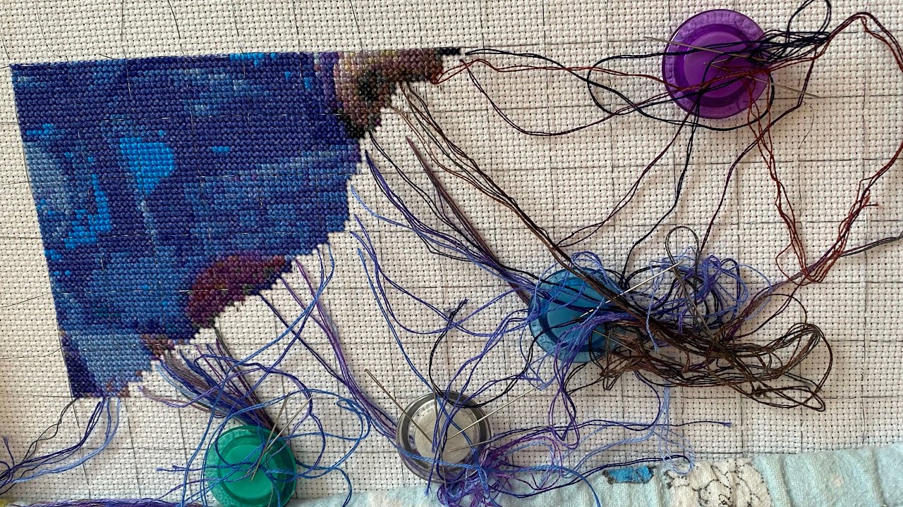 Cross Stitch Tutorial: How I Manage Multiple Needles - YouTube