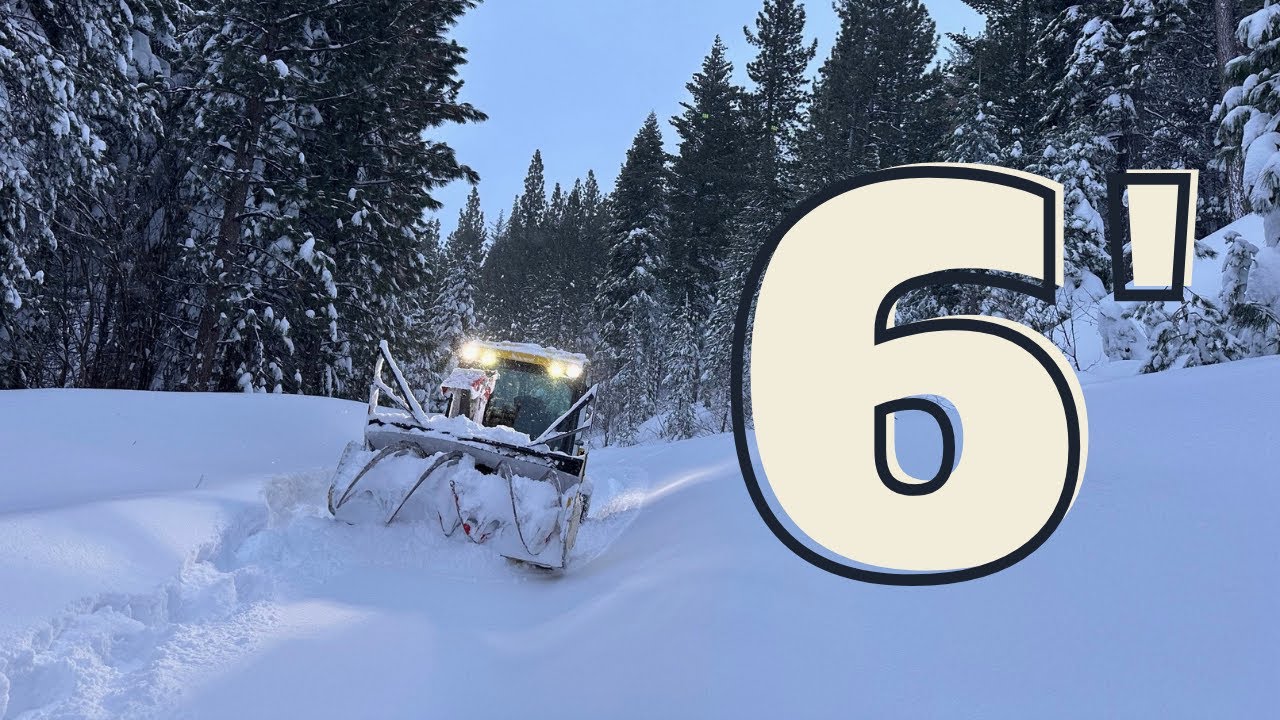 Snow Blowing 6 Feet in 4 days in Lake Tahoe - CRAZY WINTER STORM March ...