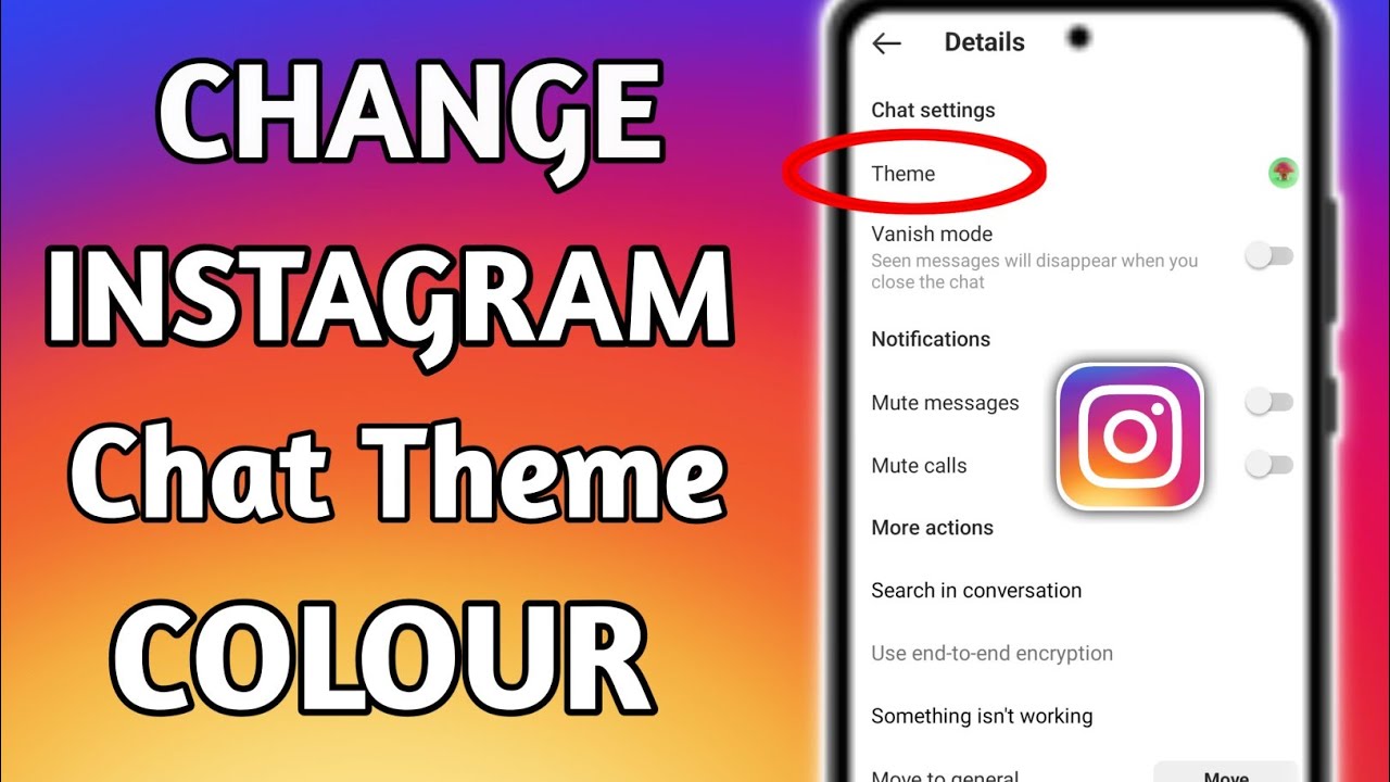 how to change Instagram chat theme || Instagram App Par theme kaise ...