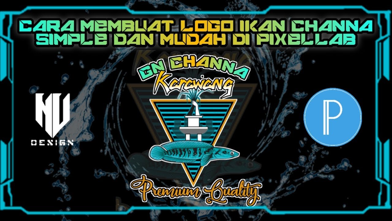 Cara Membuat Logo Ikan Channa Simple Dan Mudah || Tutorial Pixellab ...