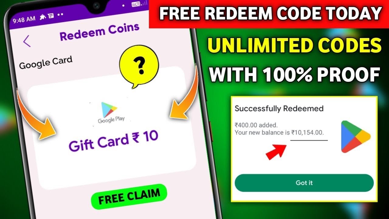 unlimited redeem code | unlimited redeem code trick | Best redeem code ...
