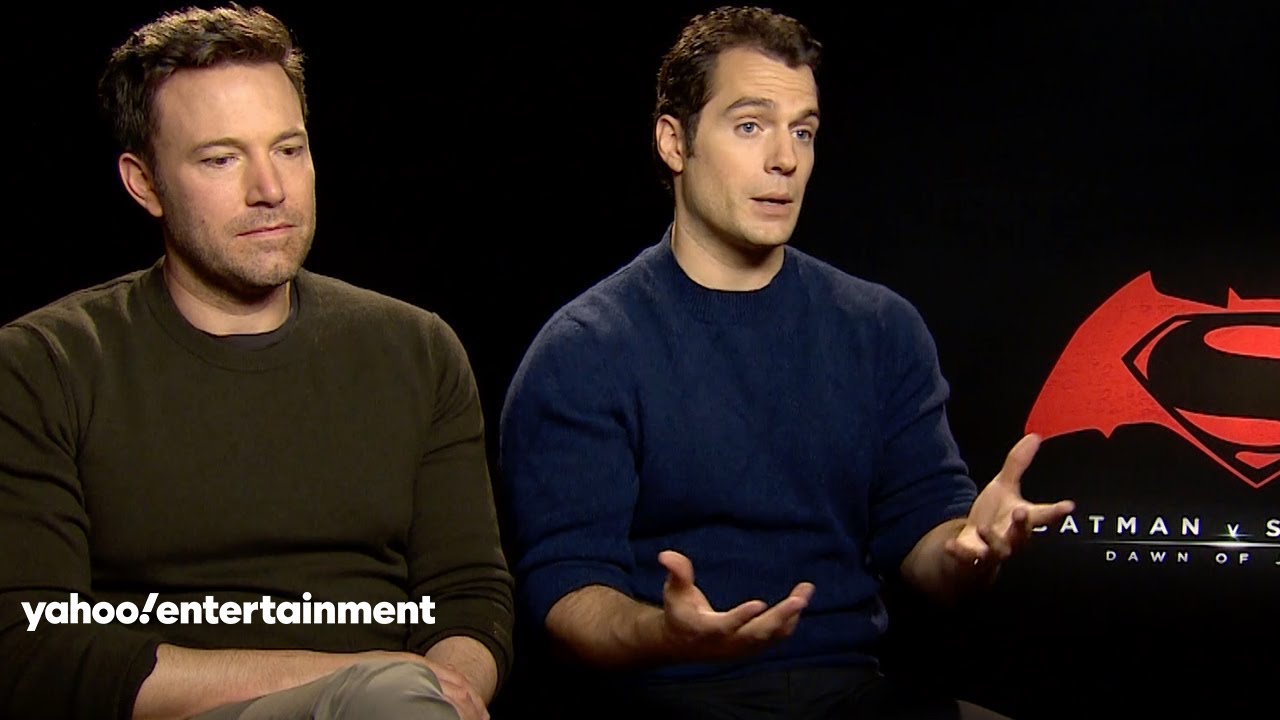 Ben Affleck and Henry Cavill speak to Yahoo! - YouTube