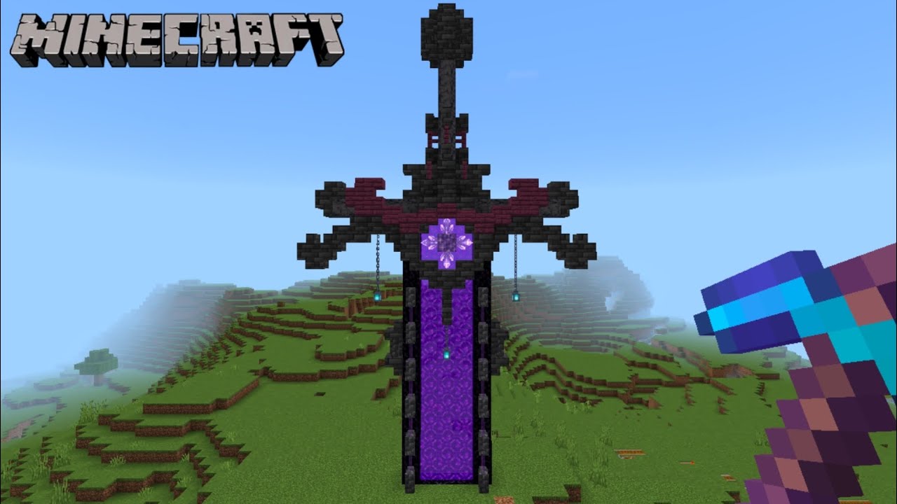 I Built Nether Portal Sword In Minecraft | Minecraft Tutorial | - YouTube