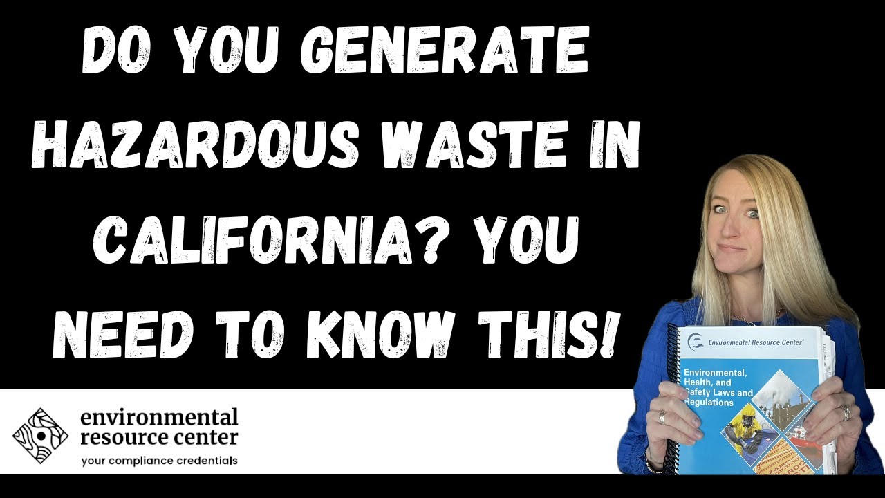 Who needs California Hazardous Waste Management RCRA Training? - YouTube