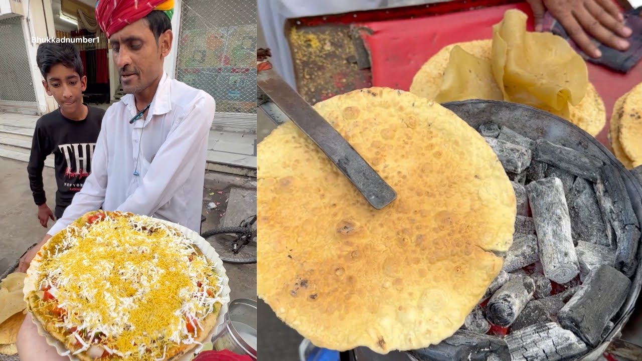 Jaipur Famous Khichya Papad - YouTube