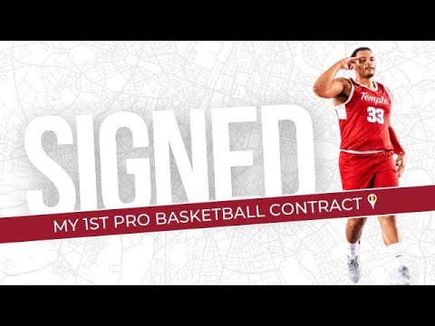 SIGNED MY FIRST CONTRACT | DAY IN THE LIFE OF A PRO BASKETBALL PLAYER ...