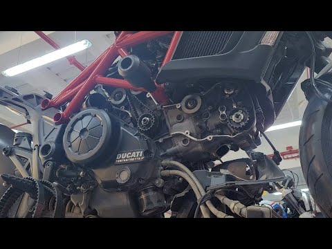 how to install timing belts for ducati diavel. - YouTube
