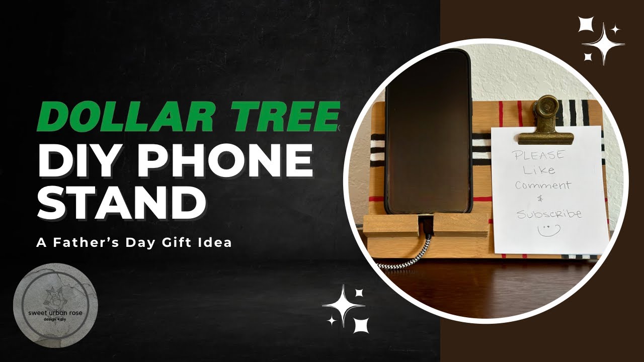 Dollar Tree DIY Phone Stand | Dollar Tree Craft | Father’s Day Gift ...