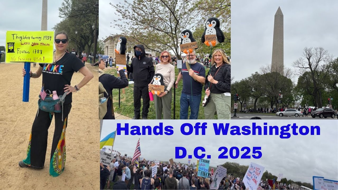 Hands Off Protest 2025 in Washington D.C. April 5th 2025 - YouTube