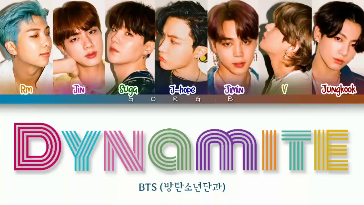 BTS (방탄소년단) - 'DYNAMITE' lyrics (Color Coded Lyrics) - YouTube
