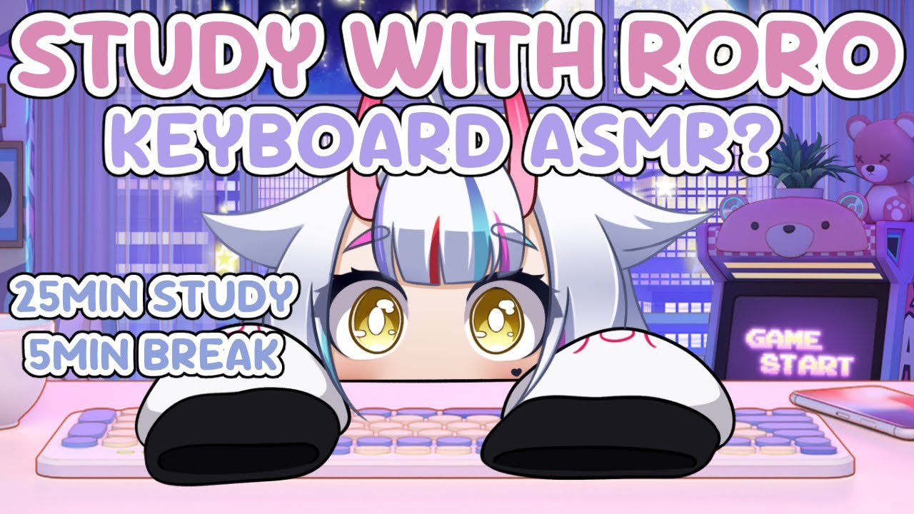 【ASMR?】📚Quiet Study Stream 📝 - keyboard asmr? roro suffering sounds? ♡【Shiroroll】 - YouTube
