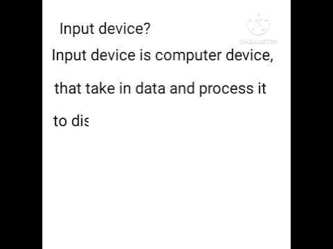 What is Input device (Definition of Input device) ? - YouTube