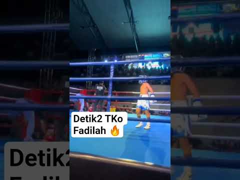 TKo Al fateh vs Fadilah #boxing #combatsports #fypシ #warzone #indonesia #malaysia #byoncombat