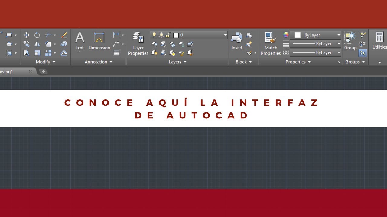 Conoce aquí la interfaz de AutoCAD - YouTube