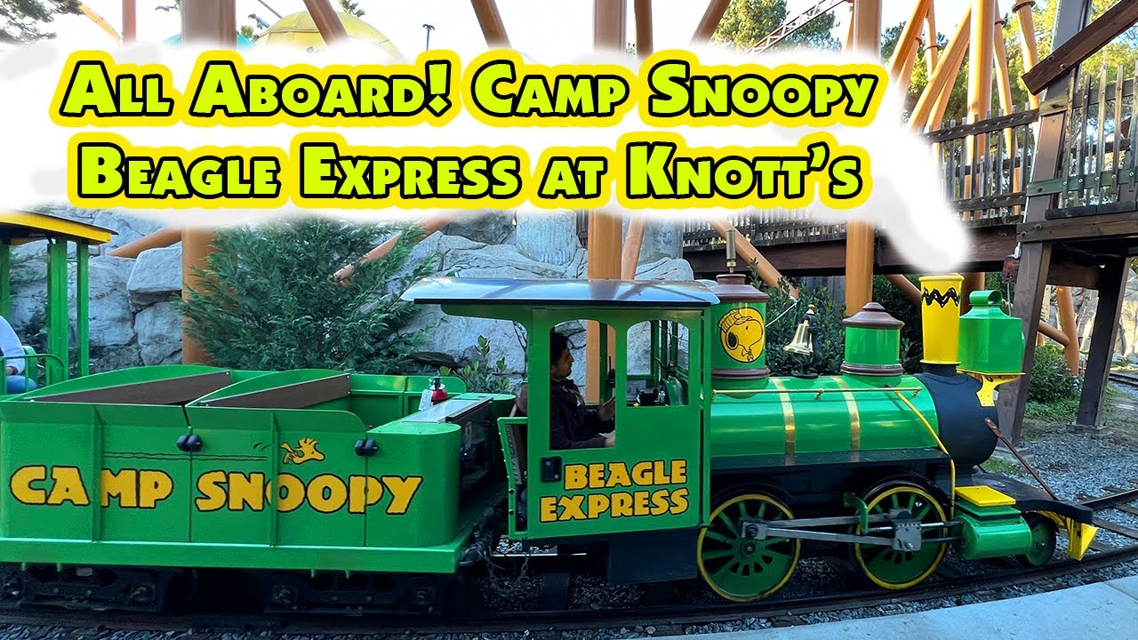All Aboard! Camp Snoopy Beagle Express Railroad Ride in Camp Snoopy at ...