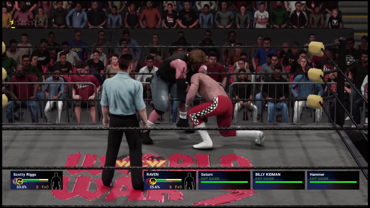 WCW2K19 WCW World War 3 1997 Match 4 Scotty Riggs vs Raven - YouTube