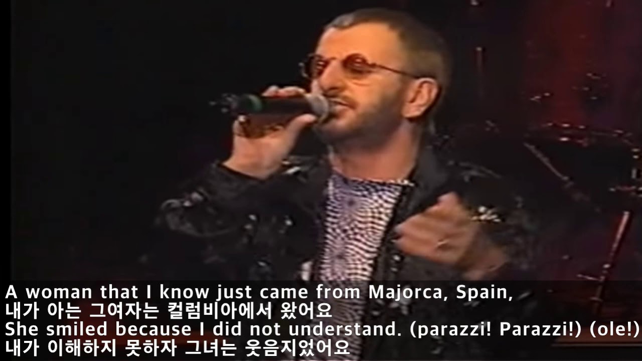 No No Song - Ringo Starr(노 노 송-링고 스타)[가사 번역] - YouTube