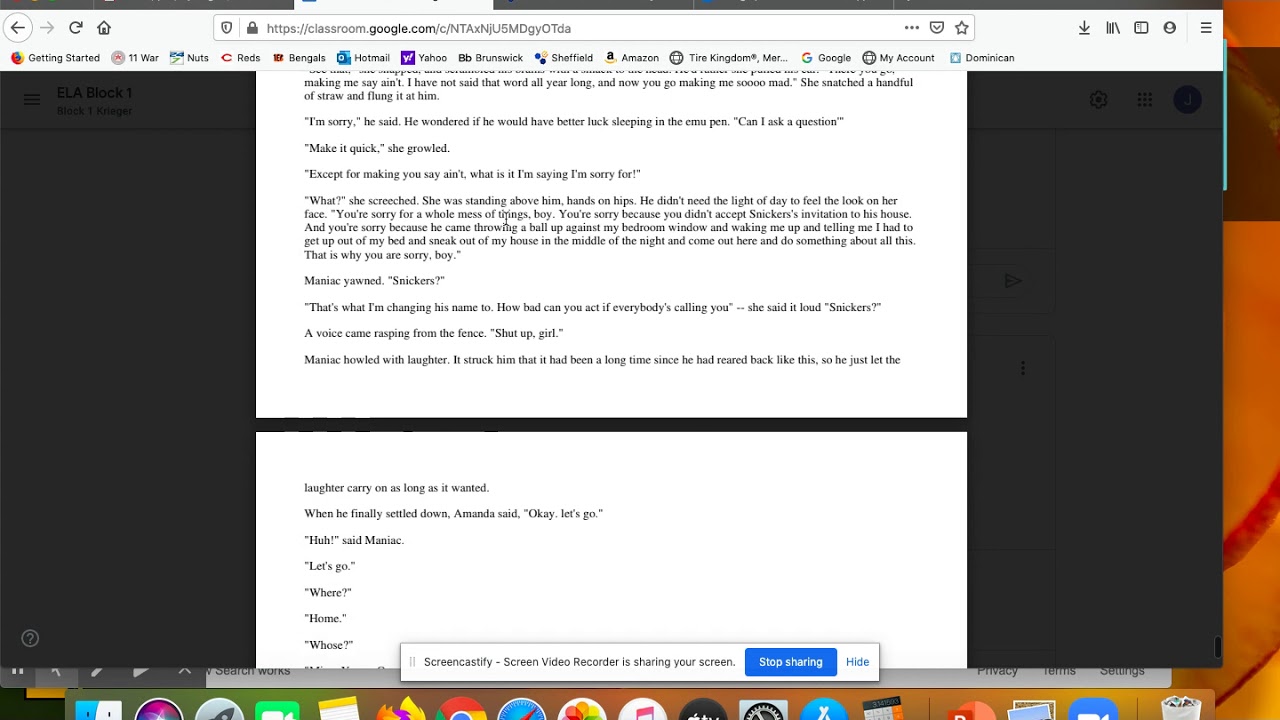 Maniac Magee - Final Chapter - YouTube