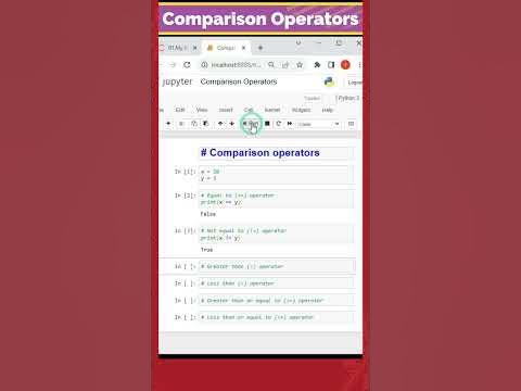 6 - What are Comparison Operators | Python Coding - YouTube