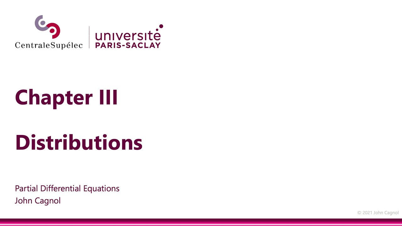 PDE - Chapter III - Introduction - YouTube