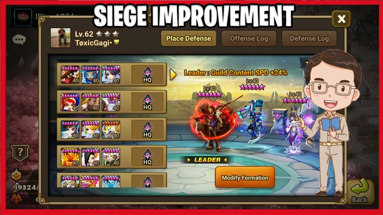 ACCOUNT REVIEW AND IMPROVEMENT ON SIEGE DEF/OFF DETAILED! (Summoners ...