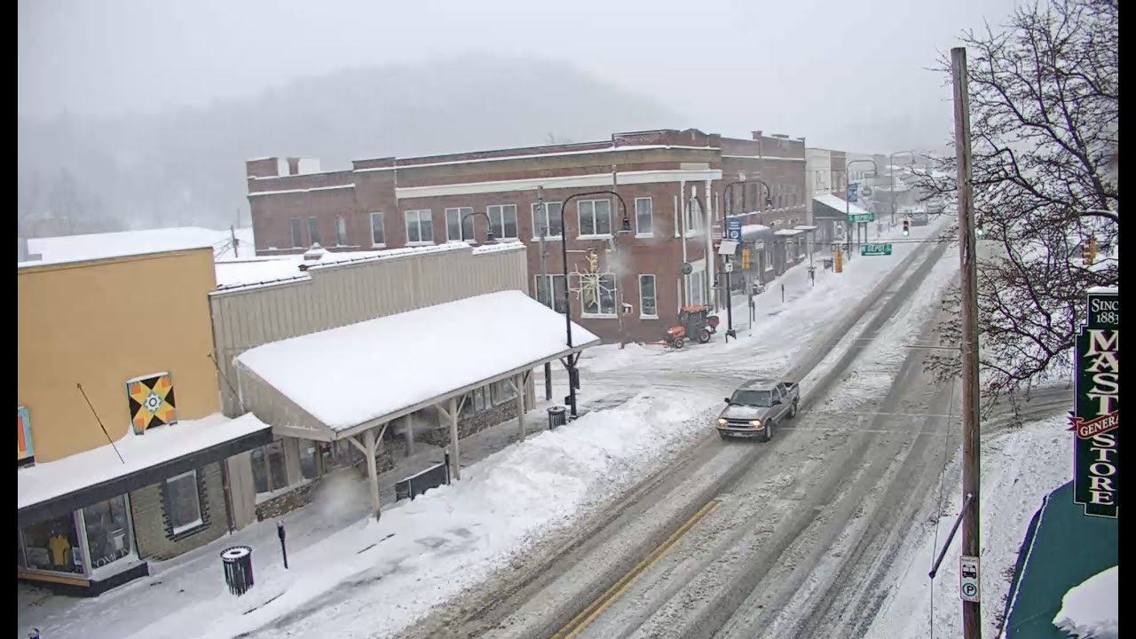 Driving the snow, downtown Boone NC and App State after Blizzard '22 ...