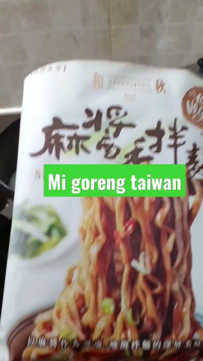 cara bikin mie goreng taiwan - YouTube