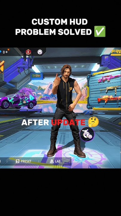 custom HUD problem solved 🗿 #freefire #freefirehighlights #shorts - YouTube