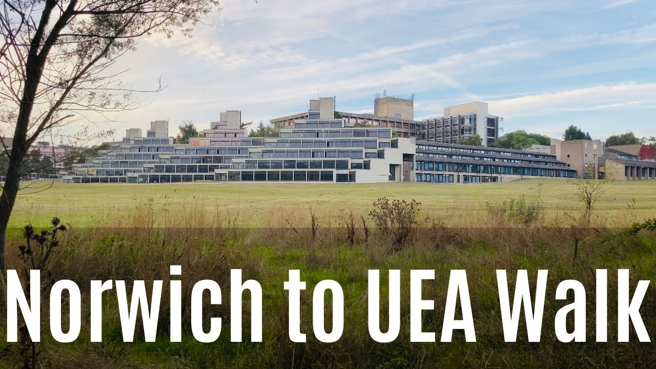 Norwich to University of East Anglia Walk (March 11, 2023) - YouTube
