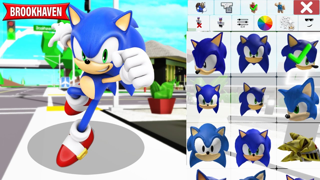 How to Make SONIC in Brookhaven - YouTube