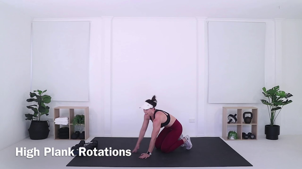 High Plank Rotations - YouTube