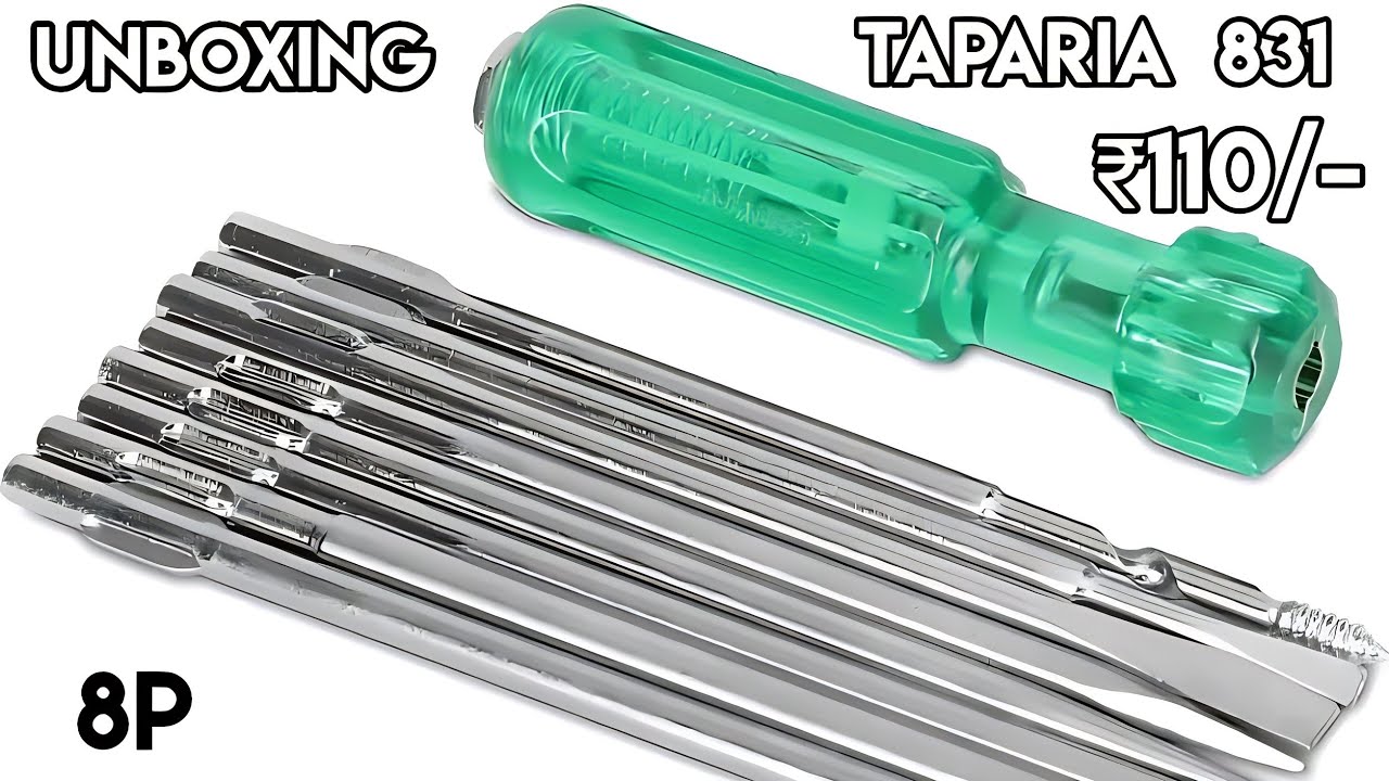 Unboxing TAPARIA 831 CoMbination Screwdriver Set (Pack of 8) - YouTube