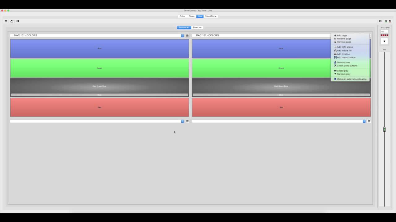 CHAUVET SHOWXPRESS - V7 - Editor and Generator - YouTube
