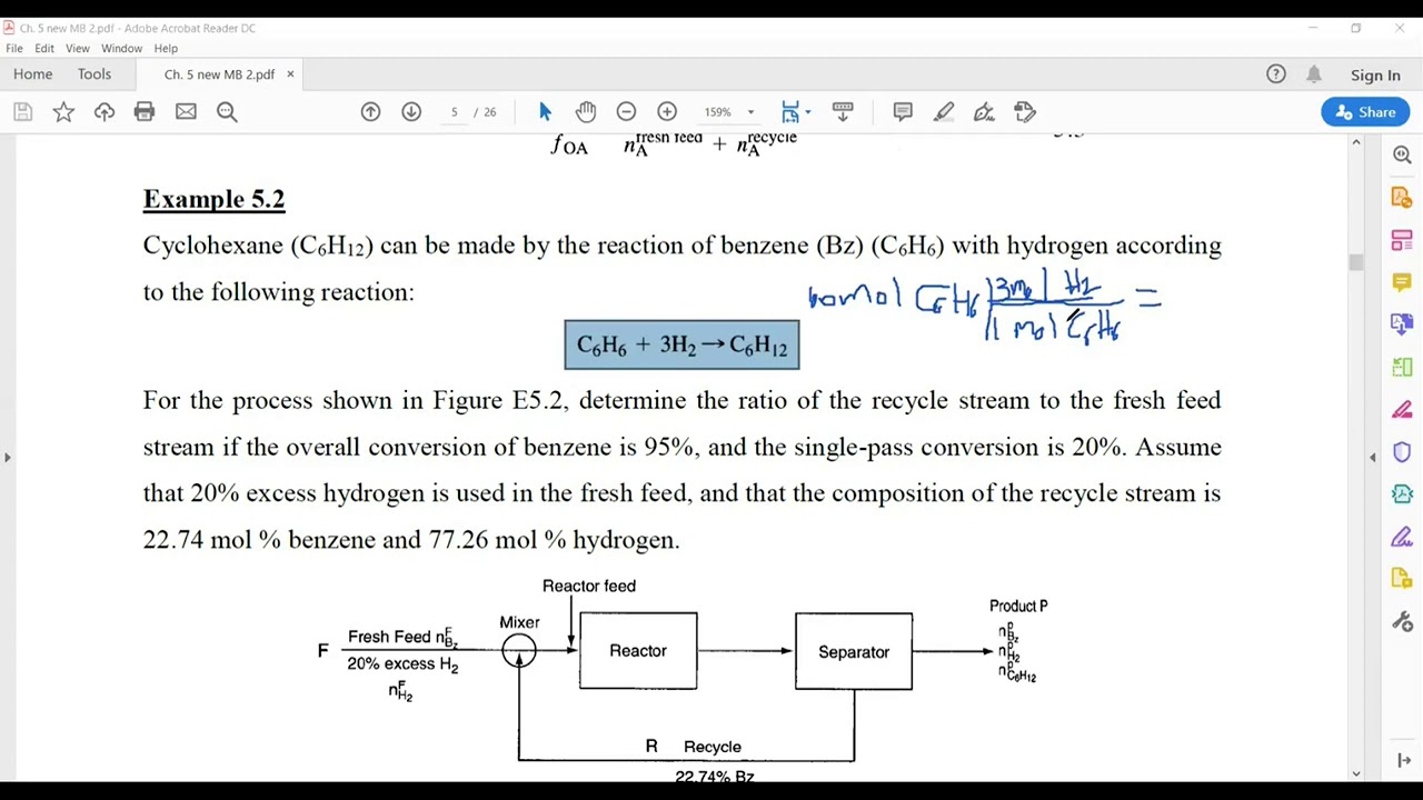 Material Balance (Chapter 5) Part 2 - YouTube