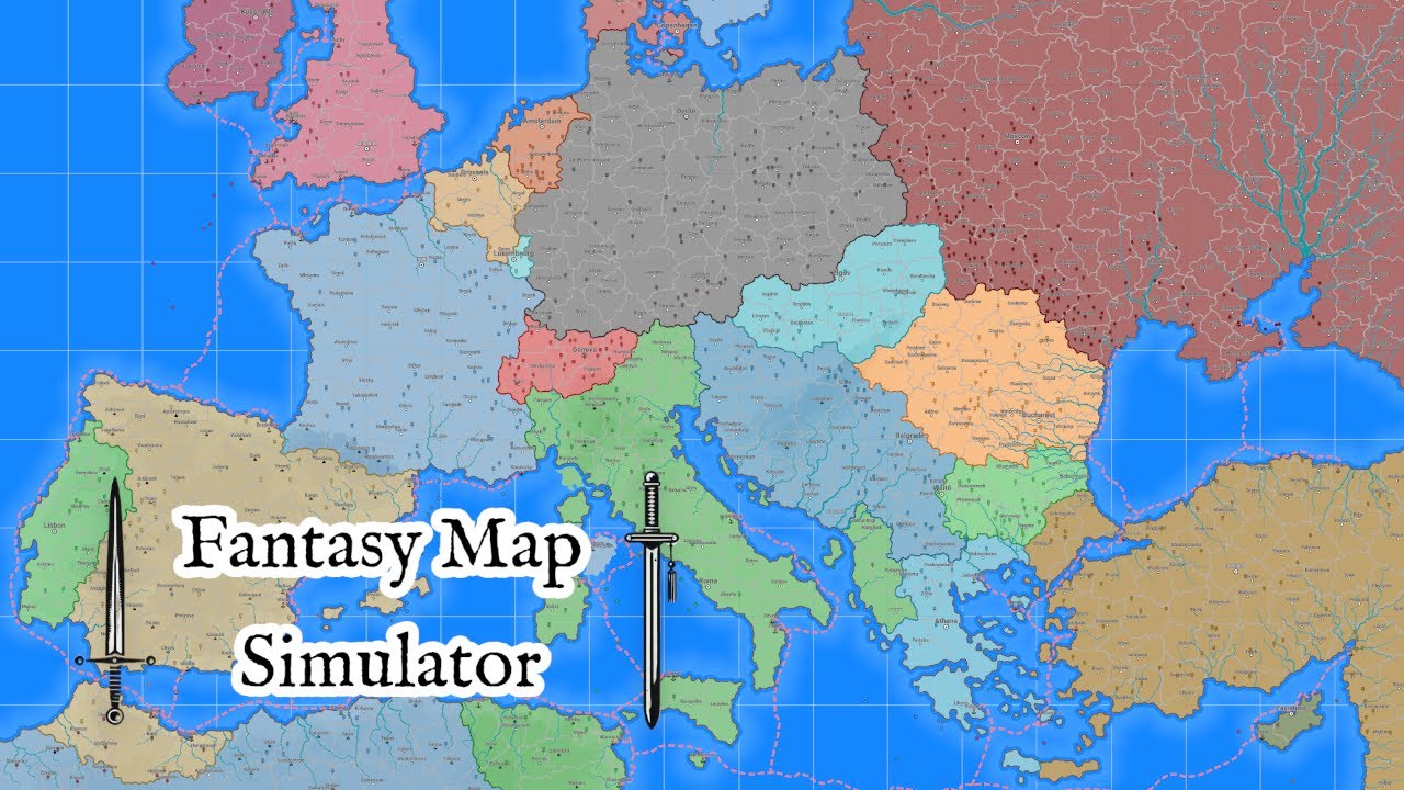 1940 Europe Timelapse in Fantasy Map Simulator! - YouTube