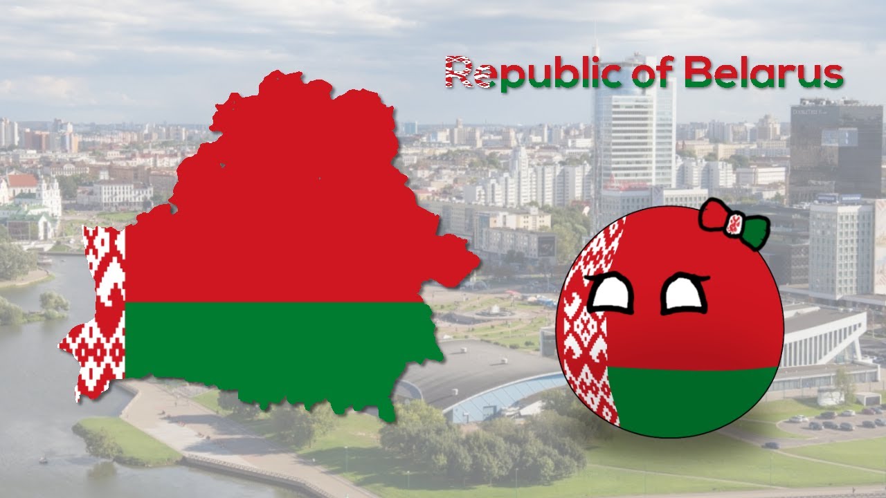 Republic of Belarus || Flag map and Countryball speed art - YouTube