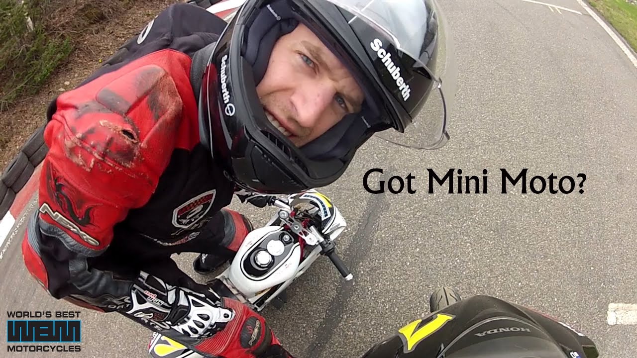 GRC RR Mini Bike tested by Pro Superbike Racer - YouTube