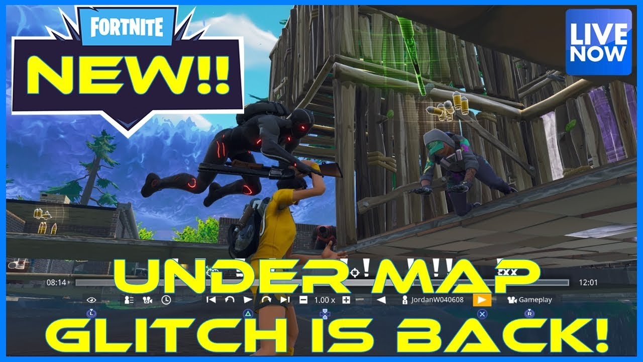 NEW UNDER MAP GLITCH - FORTNITE BATTLE ROYALE - OVER 1700 WINS - (PS4 ...