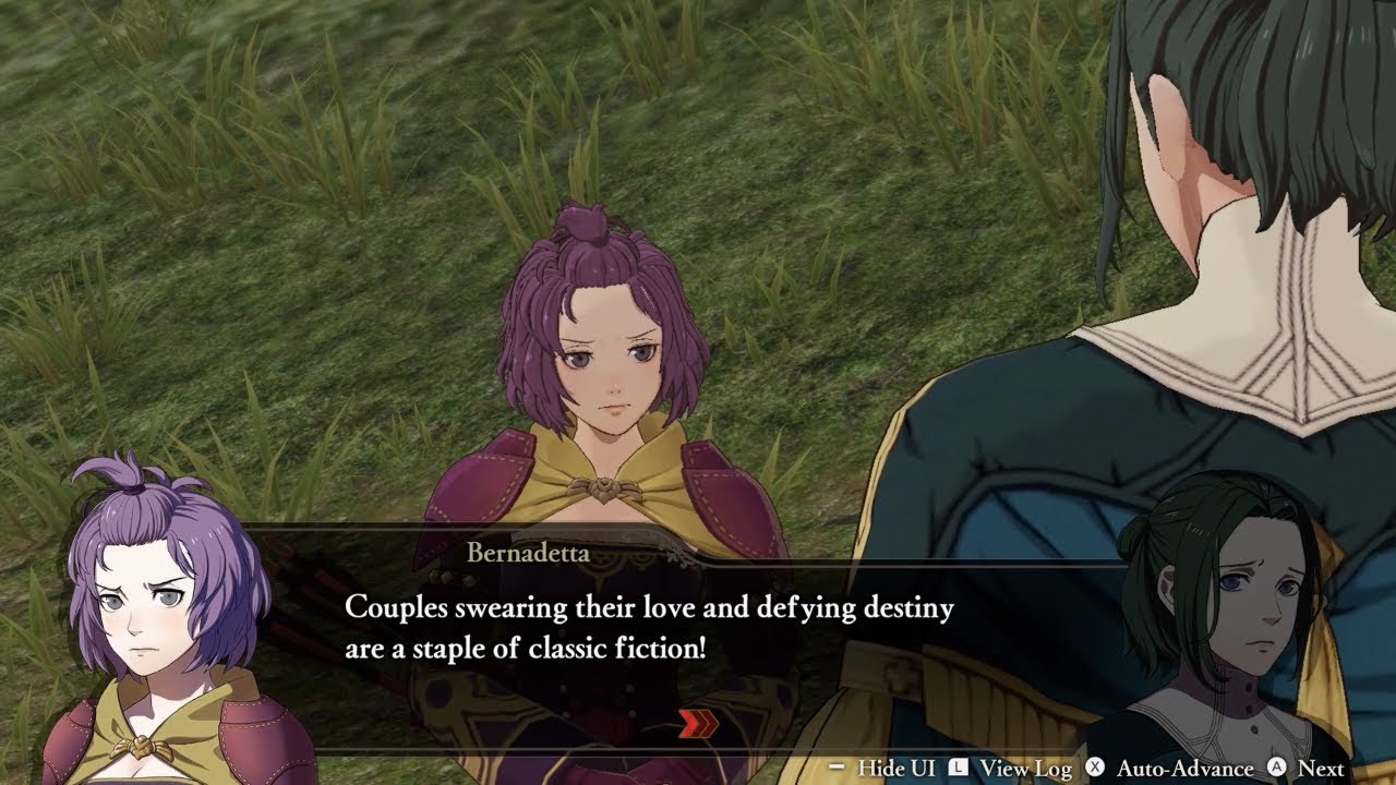 [Fire Emblem Warriors: Three Hopes] Linhardt & Bernadetta Support ...