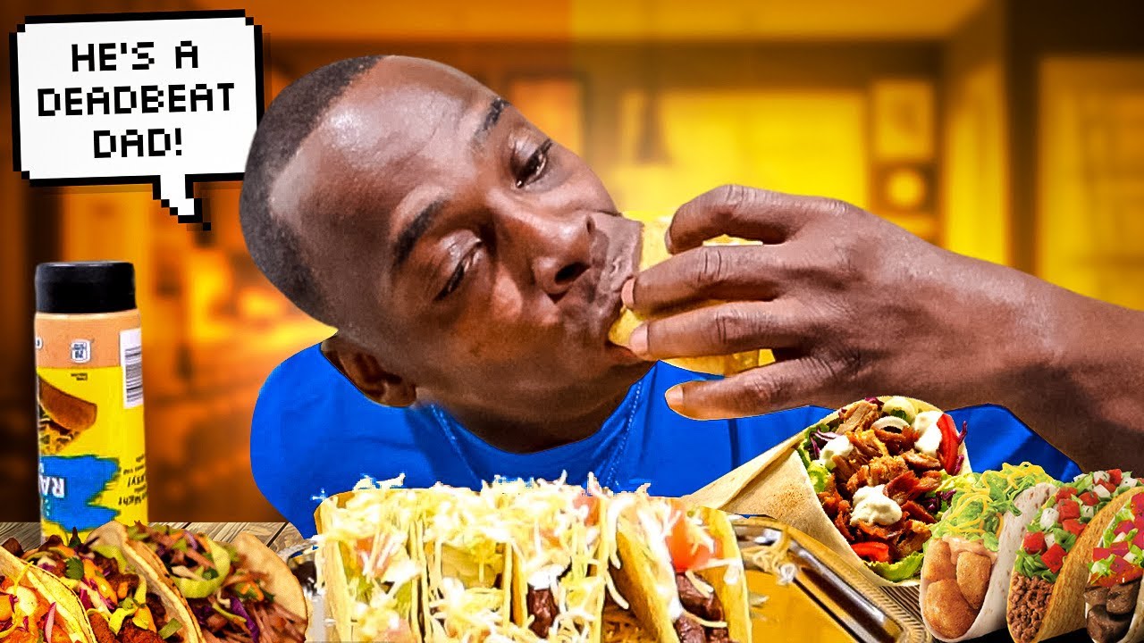 HE'S A DEAD BEAT DAD (CRUNCHY STEAK TACO MUKBANG) WITH THE CRYER FAMILY ...
