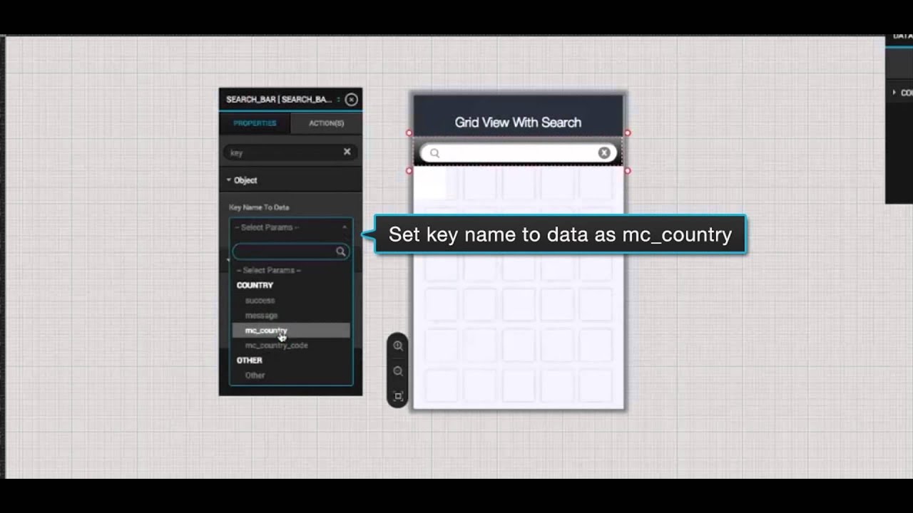How to configure Grid View with Search Bar - YouTube