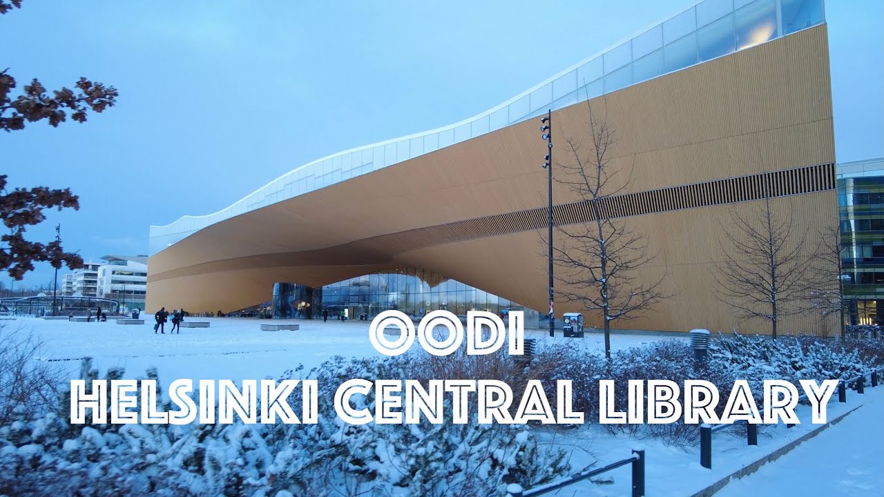 Walk Through the Helsinki Central Library - OODI. 4K - YouTube