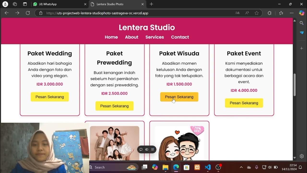 PROJECT UTS PEMROGRAMAN WEB1_23090140_SASTRA GEVA OLIVIA CAHYA_3D - YouTube