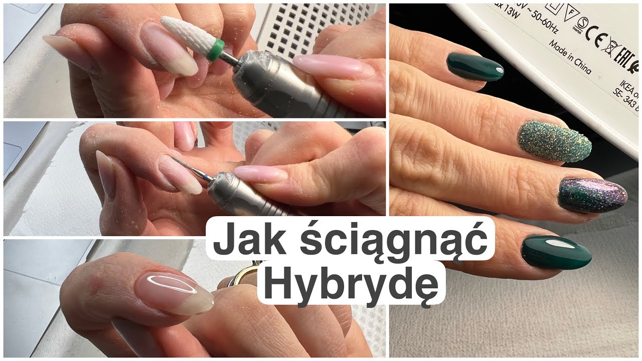 Jak ściągnąć paznokcie hybrydowe- rodzaje frezów - hybryda krok po ...