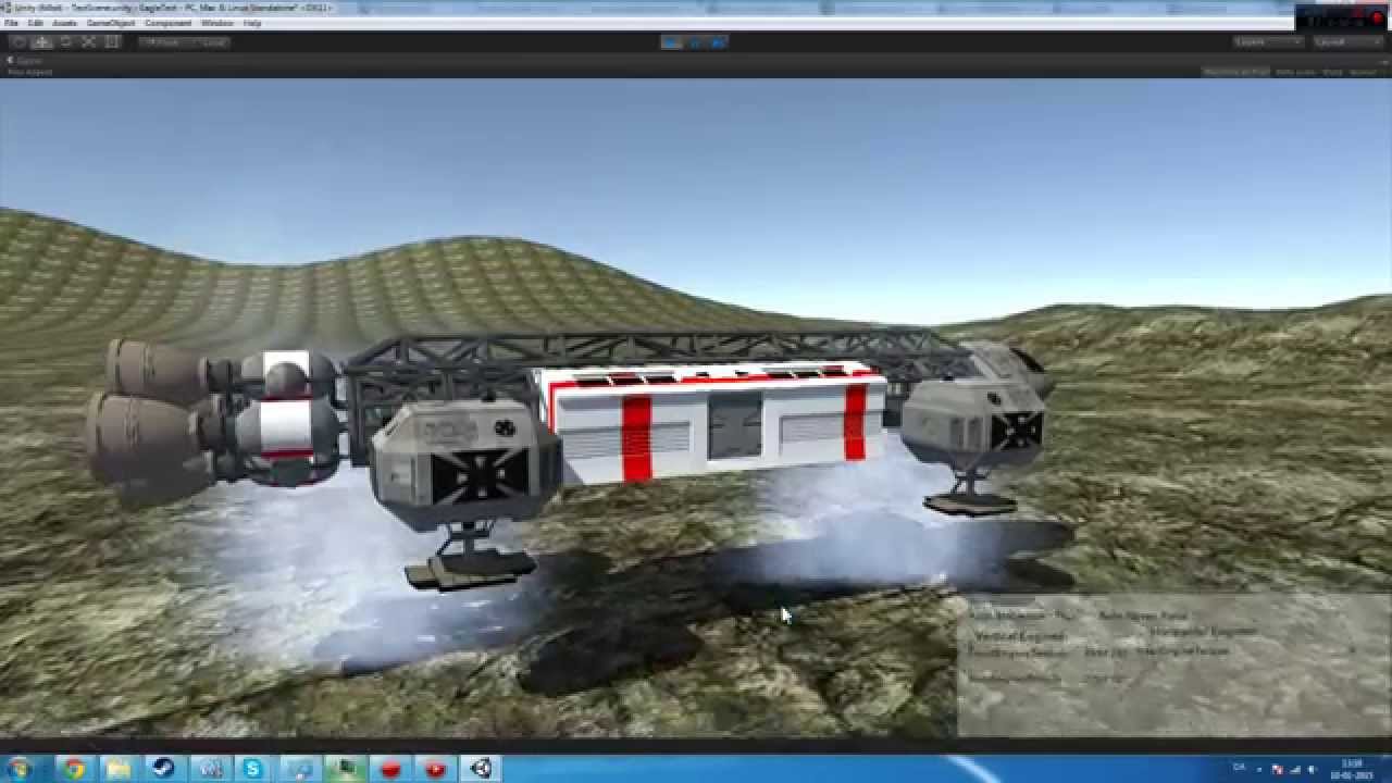 Space 1999 Game - Eagle Flight Test 1 - YouTube