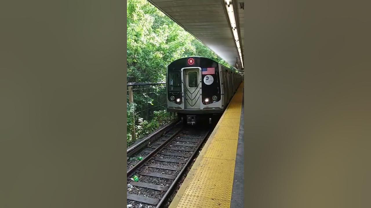 Manhattan Queens Bound R160A M trains terminating and leaving Metropolitan Avenue - YouTube