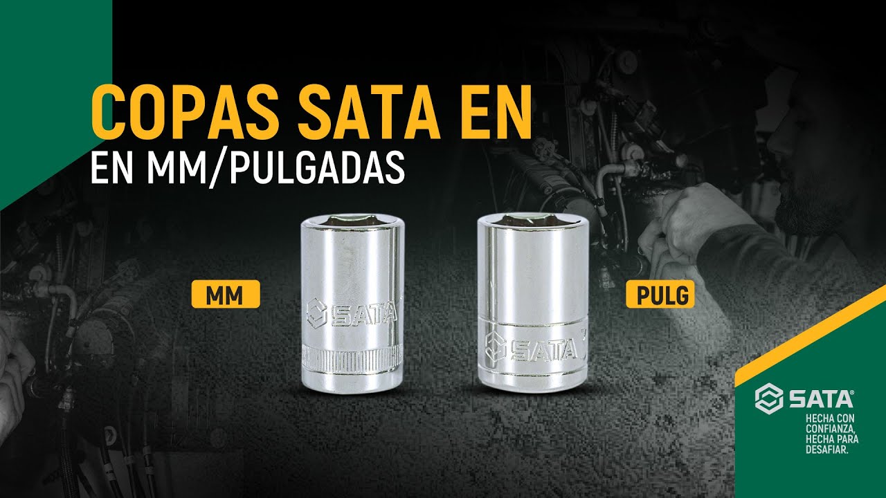 🛠️ Copas Sata® En Milímetros Y Pulgadas 🛠️ Herramienta De Fácil ...