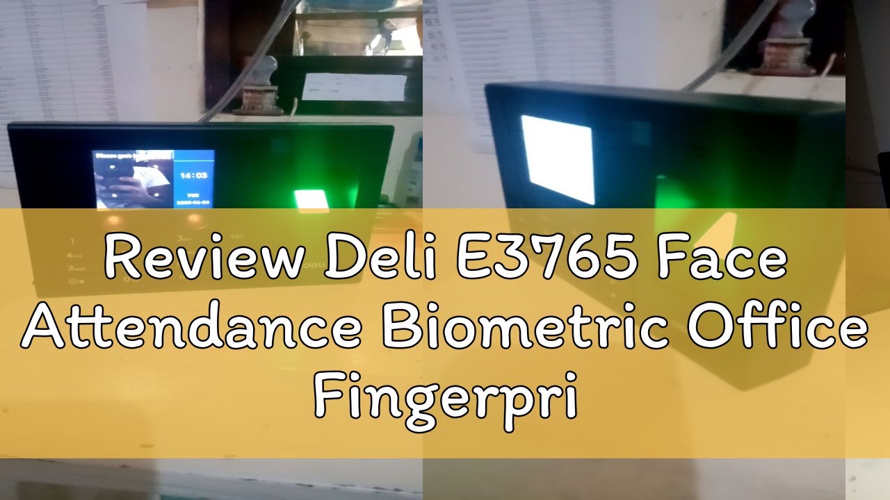 Review Deli E3765 Face Attendance Biometric Office Fingerprint Scanner ...